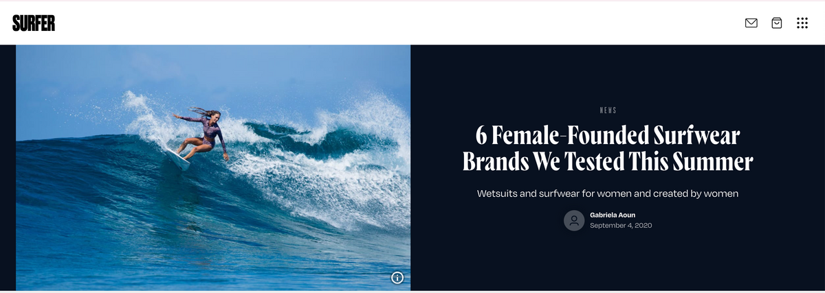 "6 Female-Founded Surfwear Brands We Tested This Summer" - SURFER Maga ...